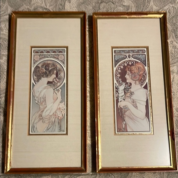 Alphonse Mucha | Accents | Alphonse Mucha Framed Prints Feather And ...